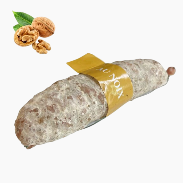Saucisson aux noix (190g) | Le monde du saucisson